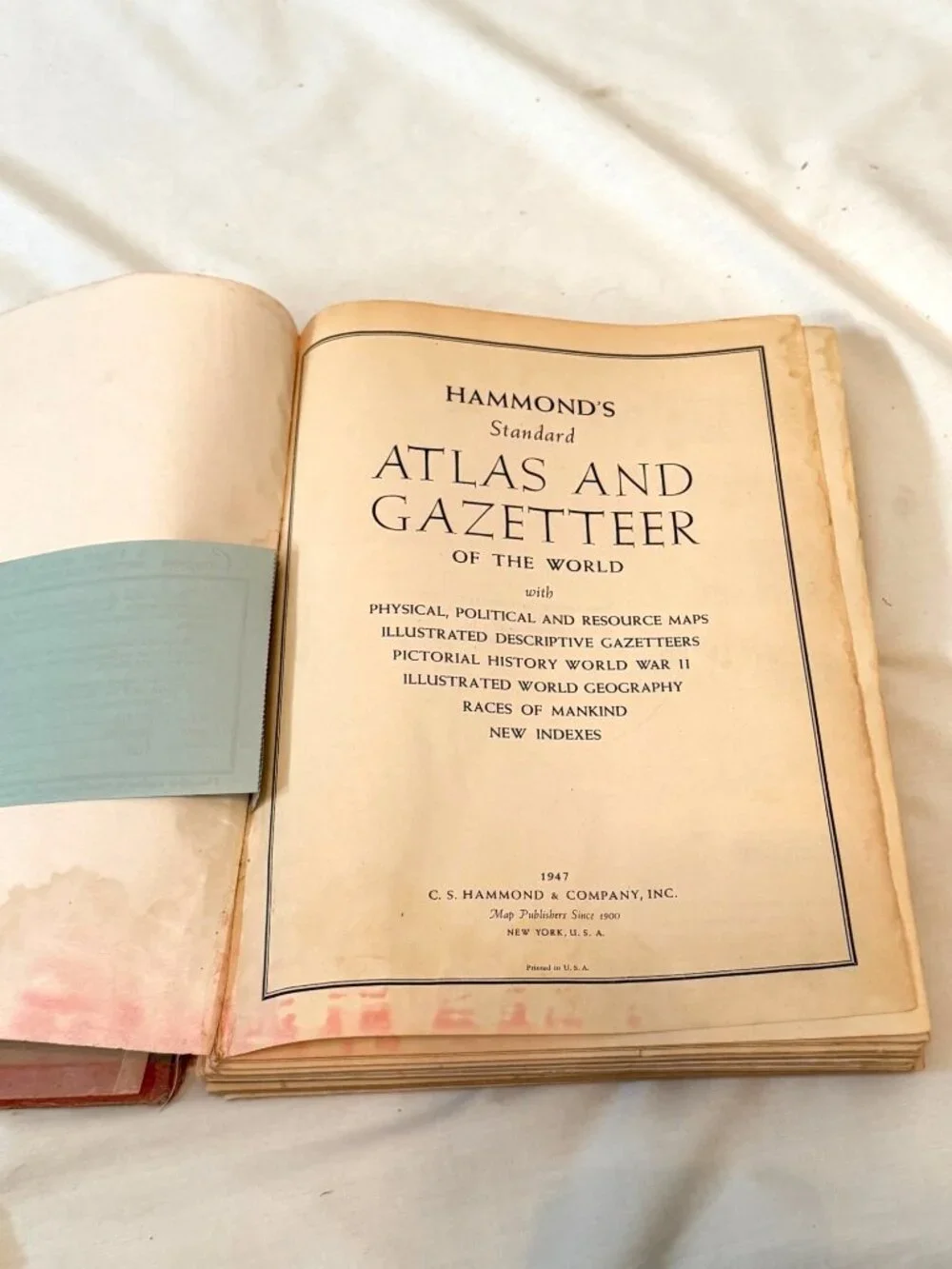 Hammond's | Office | 947 Hammonds Standard World Atlas Has Damage Sold ...